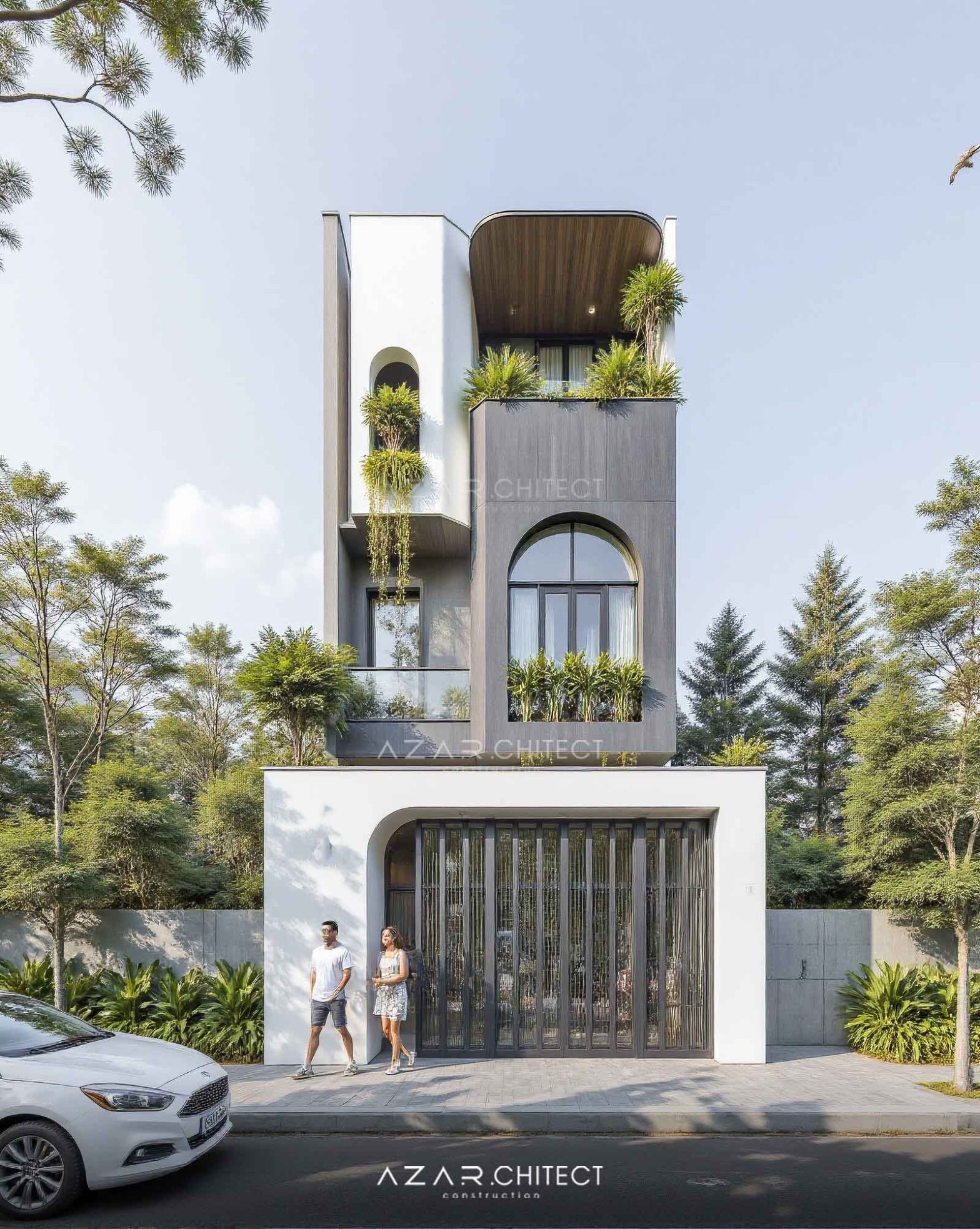 Tổng hợp 30+ mẫu mặt tiền nhà phố từ 5m-9m đẹp nhất - Thiết kế & Xây ...